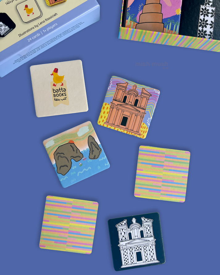 Arab Landmarks Matching Game Cards for Kids | Memory Cards (Age 2 ...